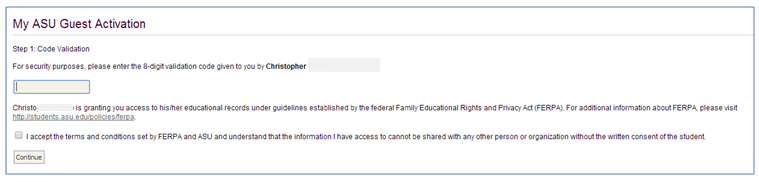 How Do Parents or Guests Activate My ASU Guest Access?