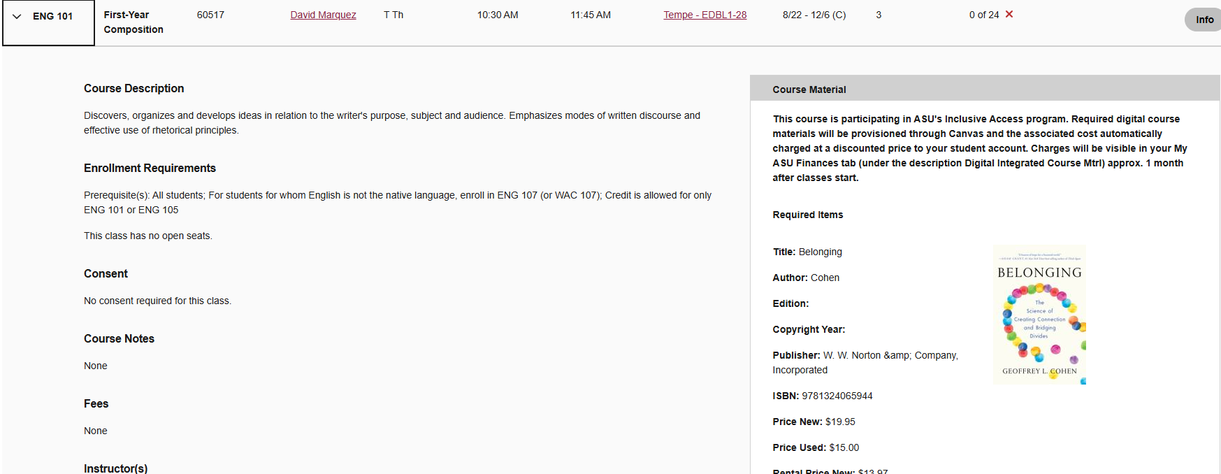 ASU's Inclusive Access Program