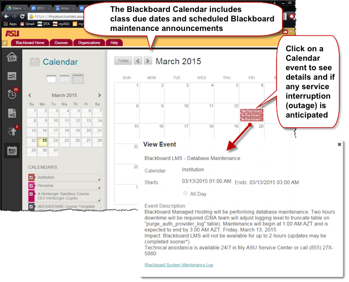 FAQ How to Get Organized with the Blackboard Calendar